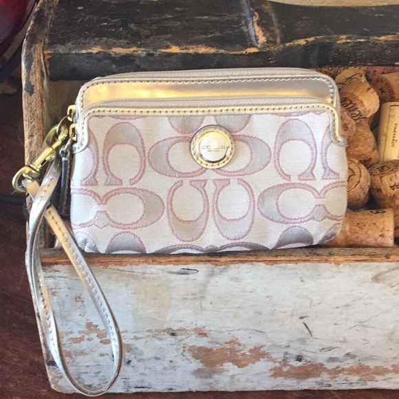 Coach | Bags | Coach Double Zipper Wristlet | Poshmark
